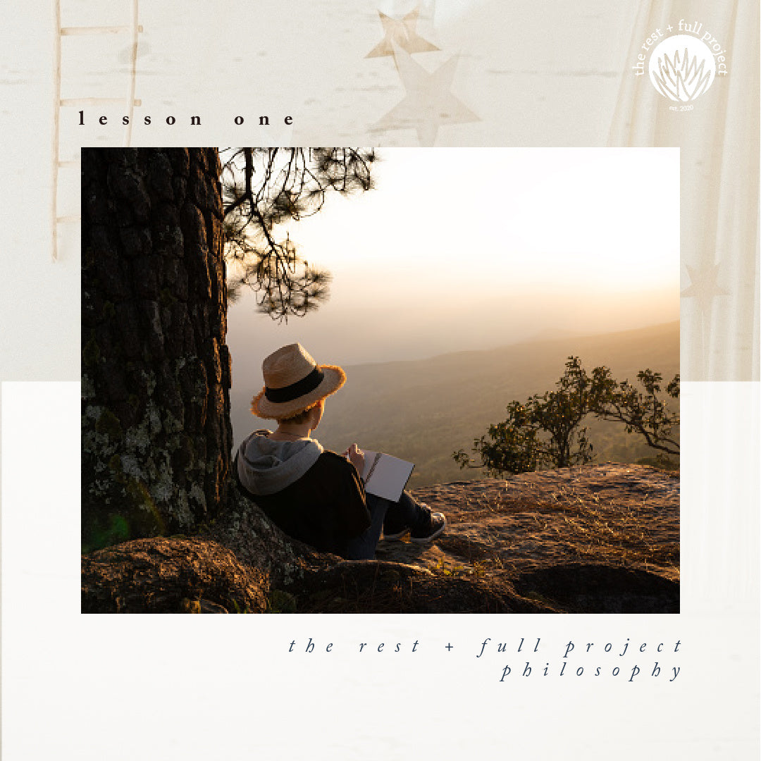 Lesson 1: the rest + full project philosophy