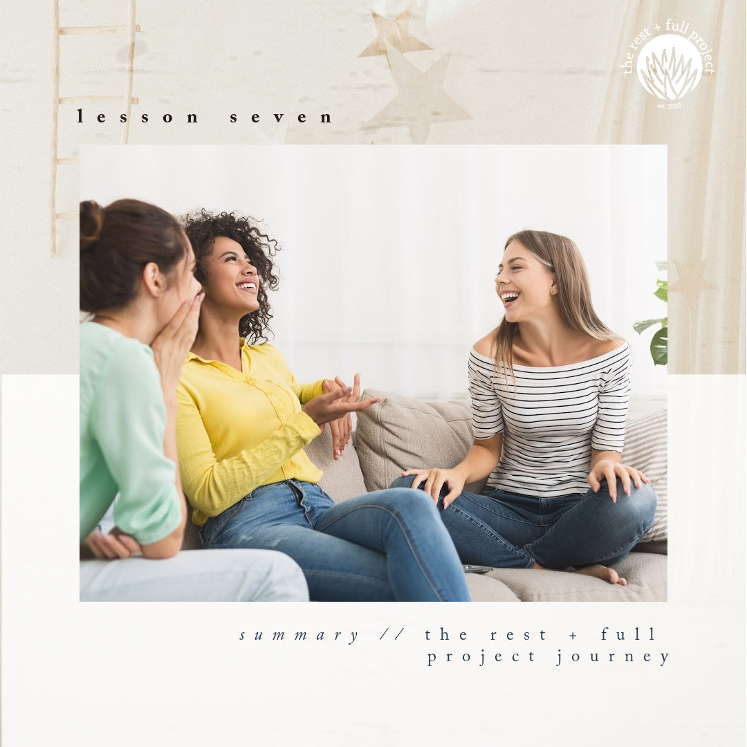 Lesson 7: the rest + full project journey